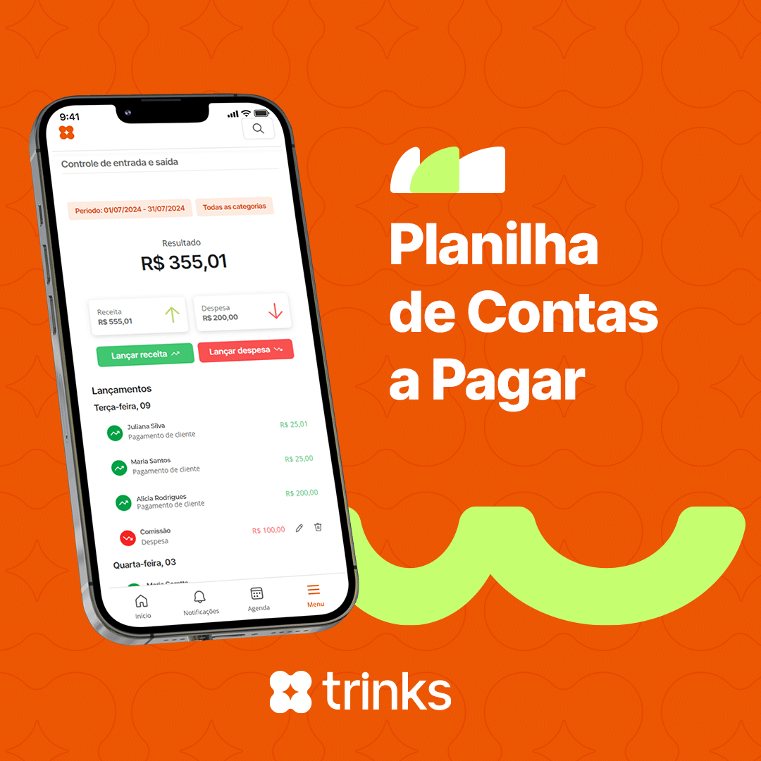 Planilha de Contas a Pagar - Blog Trinks