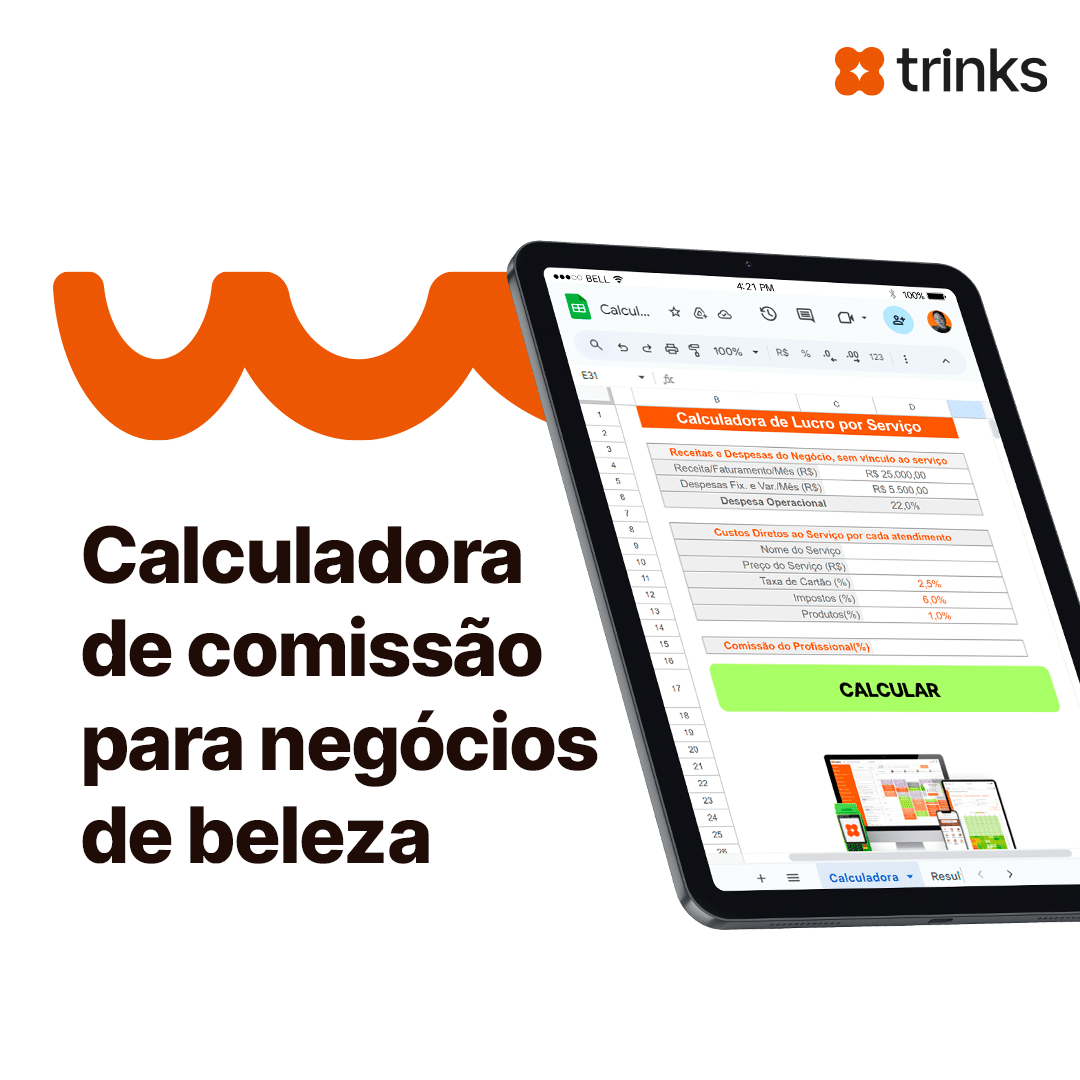 Calculadora de comissão grátis para negócios de beleza! - Blog Trinks